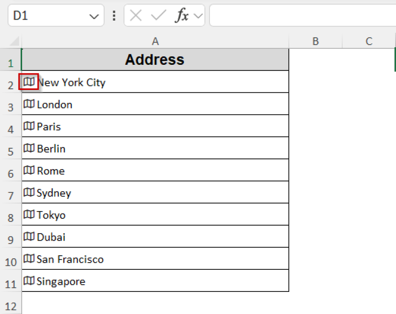 How to Convert Address to Lat Long in Excel (2 Quick Ways) - Excel Insider