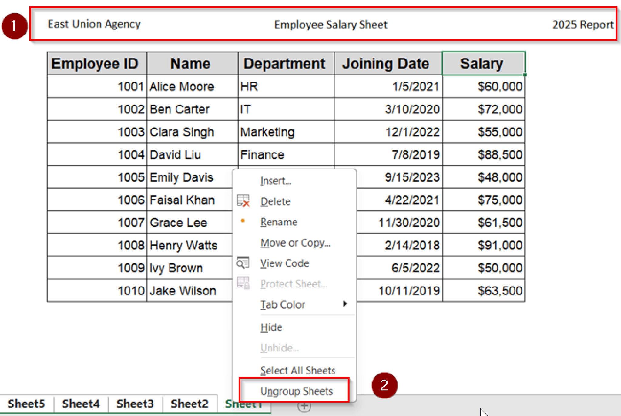 How to Add Same Header to All Sheets in Excel (5 Simple Ways) - Excel ...