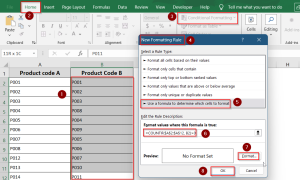 Excel Conditional Formatting to Compare Two Columns - Excel Insider