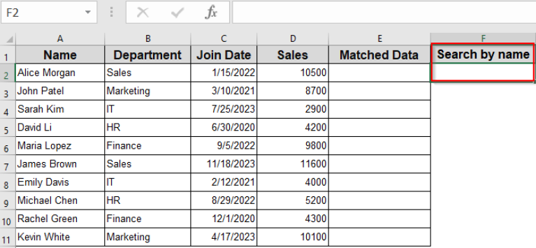 How to Create a Searchable Database in Excel (4 Easy Ways) - Excel Insider