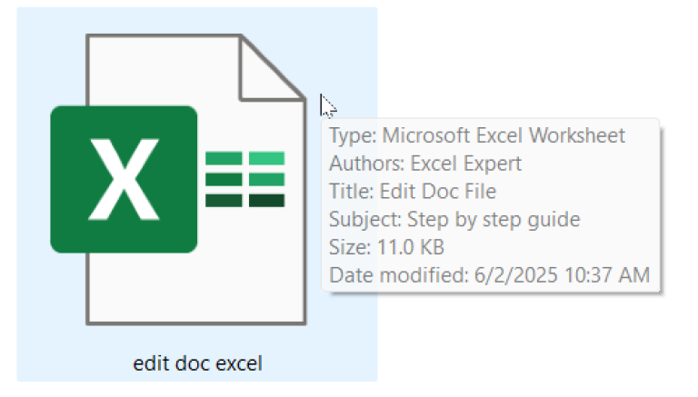 How To Edit Document Properties In Excel 4 Easy Ways Excel Insider