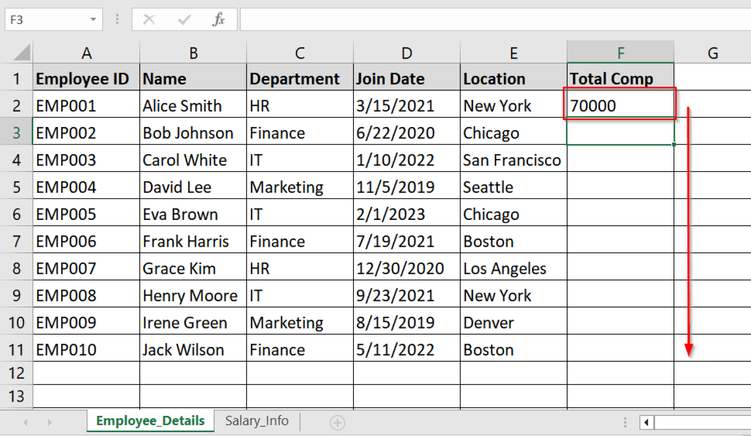 How To Merge Two Excel Sheets Based on One Column - Excel Insider