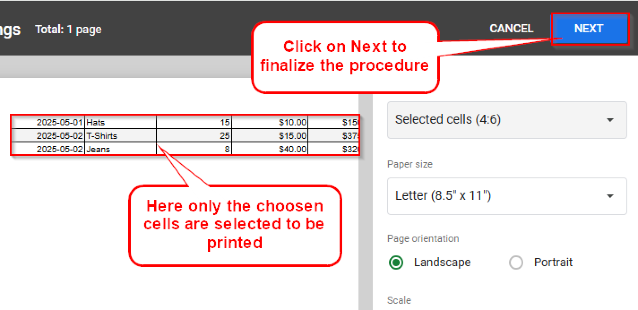 How to Print Selected Cells in Google Sheets (3 Suitable Methods ...