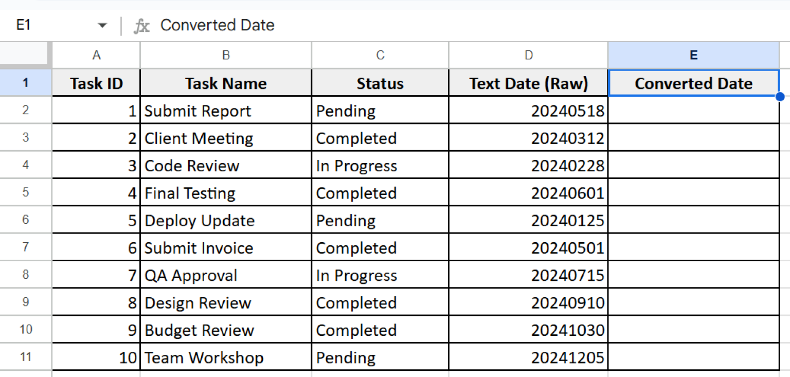 How to Convert Text to Date in Google Sheets (4 Easy Methods) - Excel Insider