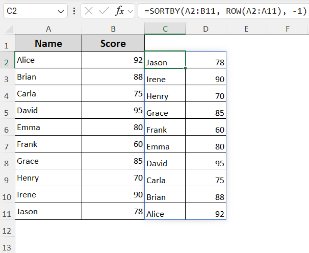 How To Flip Data Vertically In Excel 4 Quick Tricks Excel Insider