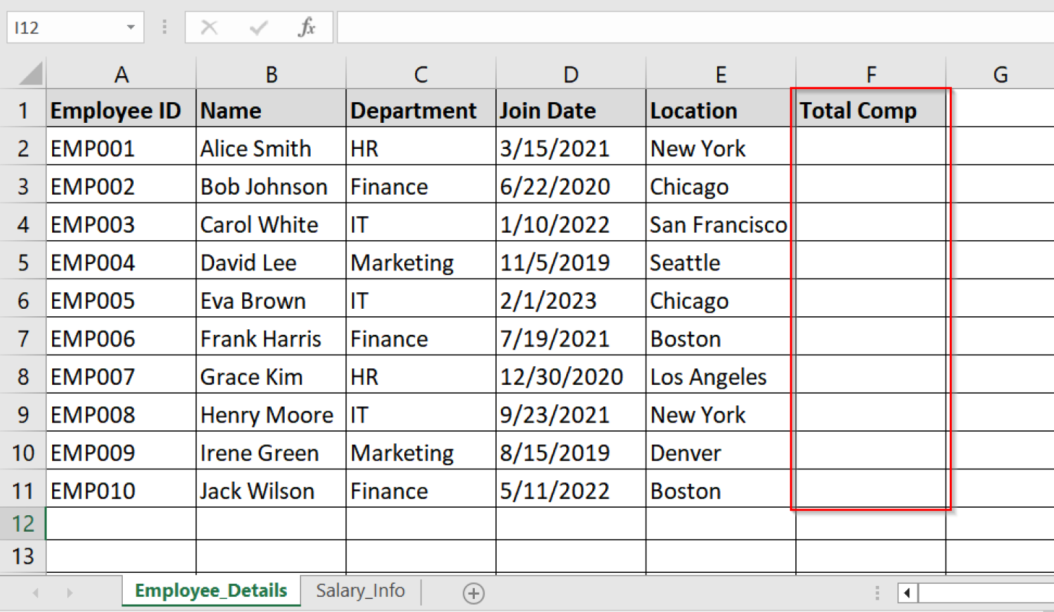 How To Merge Two Excel Sheets Based on One Column - Excel Insider