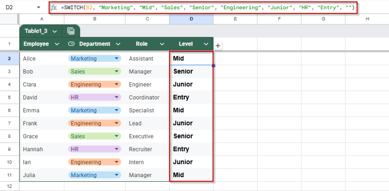 Update Cell Values Based on Drop-Down Selection in Google Sheets ...