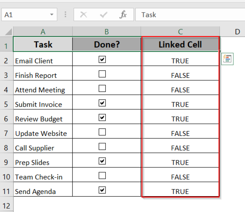 How to Count Checkboxes in Excel (3 Simple & Easy Tricks) - Excel Insider