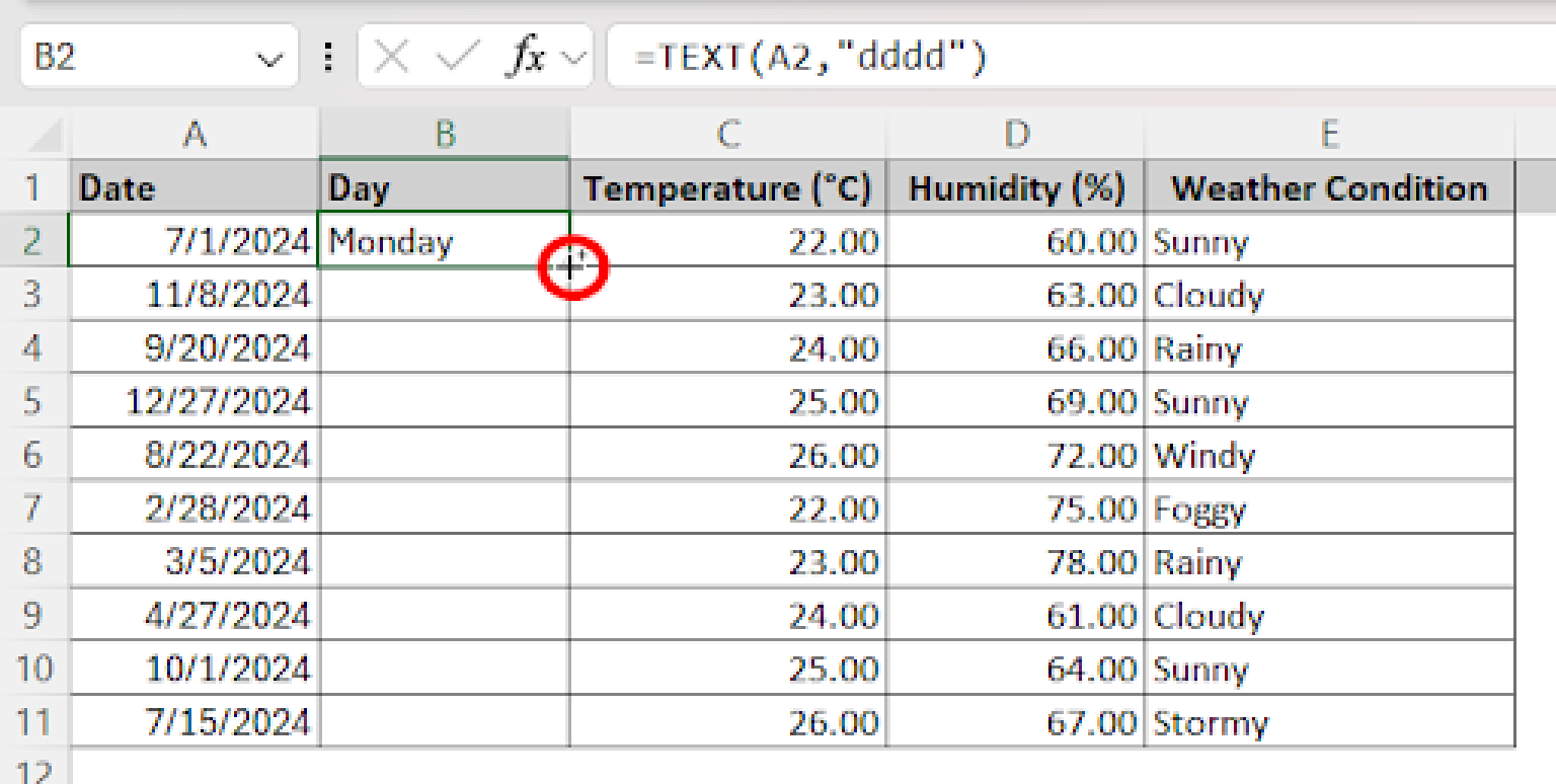 How to Display Day of Week from Date in Excel (4 Easy Ways) - Excel Insider