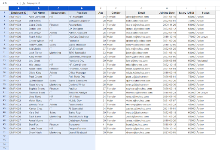 How to Print Google Sheets Data - Excel Insider