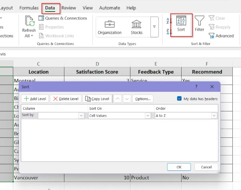 How to Sort by Last Name in Excel (4 Quick Approaches) - Excel Insider