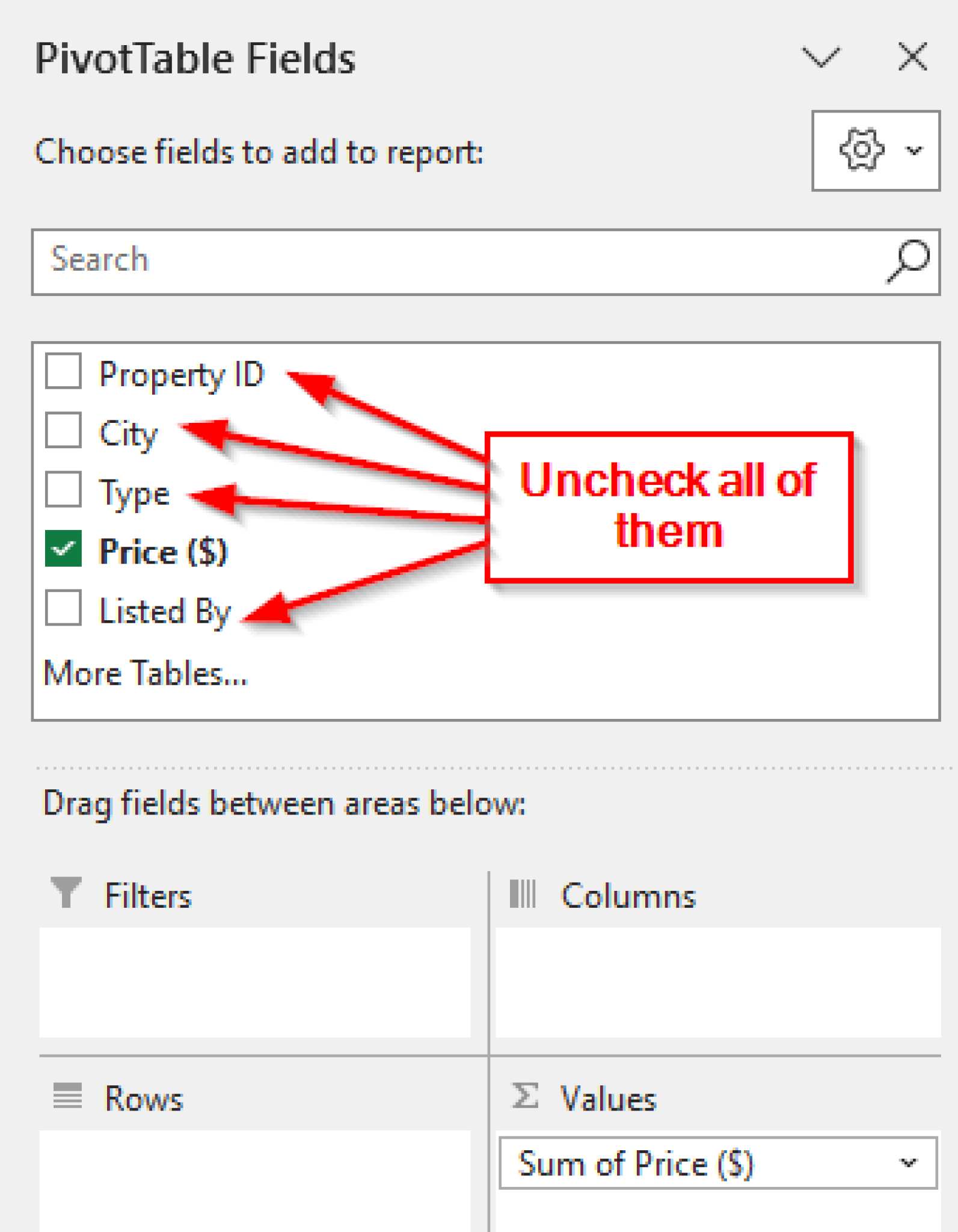 How to Show Grand Total at Top in Excel Pivot Table - Excel Insider
