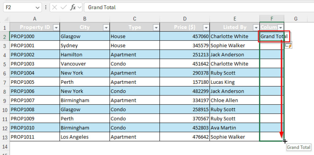 How to Show Grand Total at Top in Excel Pivot Table - Excel Insider