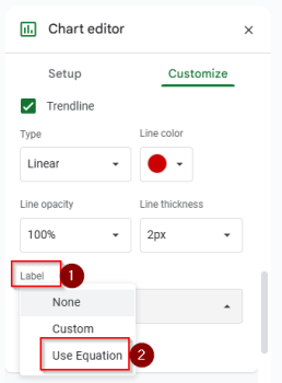 How to Add and Customize a Trendline in Google Sheets - Excel Insider