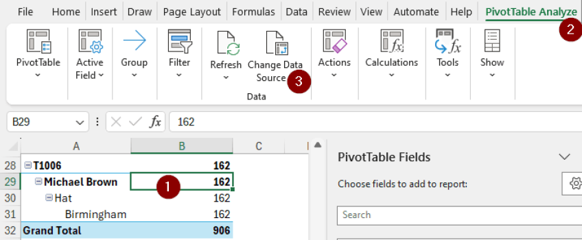 How to Change Pivot Table Data Source in Excel - Excel Insider