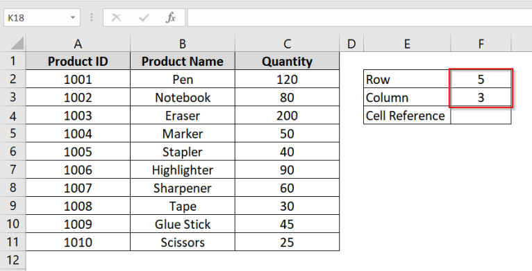 How To Reference Cell By Row And Column Number In Excel Excel Insider