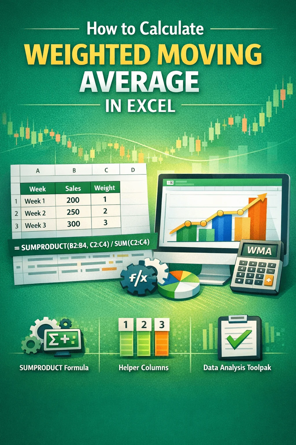 How to Calculate Weighted Moving Average in Excel - Excel Insider