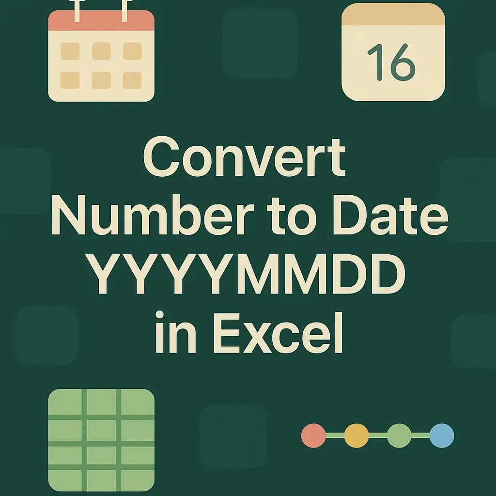 How to Convert Number to Date YYYYMMDD in Excel - Excel Insider