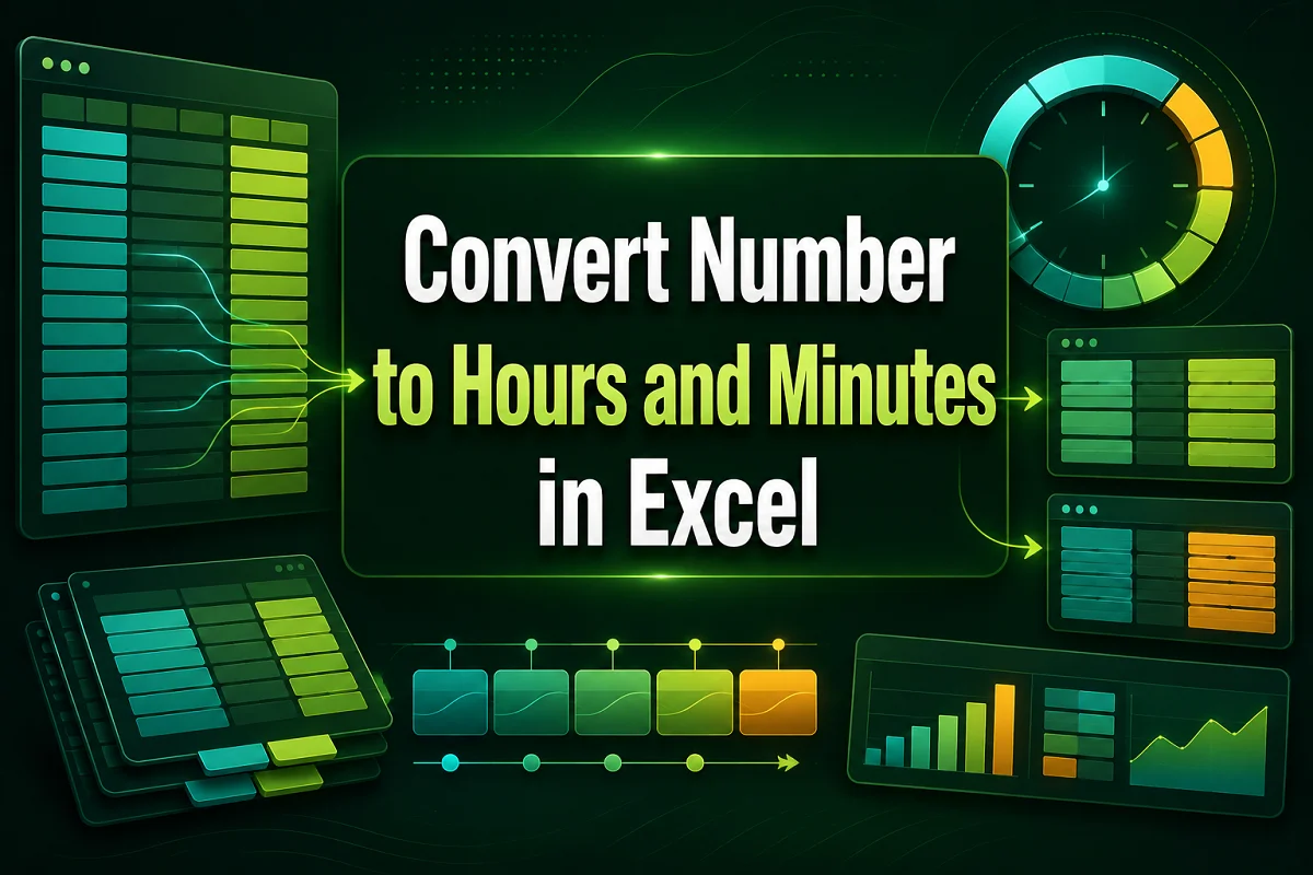 How to Convert Number to Hours and Minutes in Excel - Excel Insider