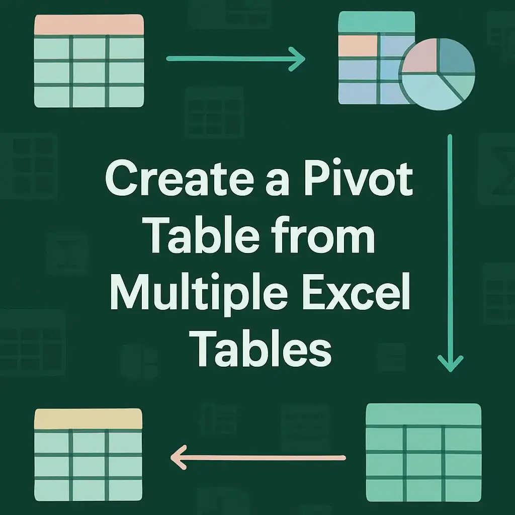 How To Create A Pivot Table From Multiple Excel Tables Excel Insider