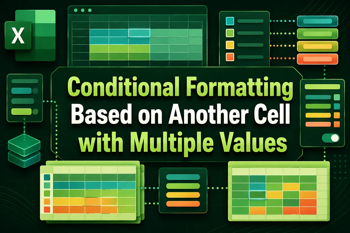 Conditional Formatting Based on Another Cell with Multiple Values ...