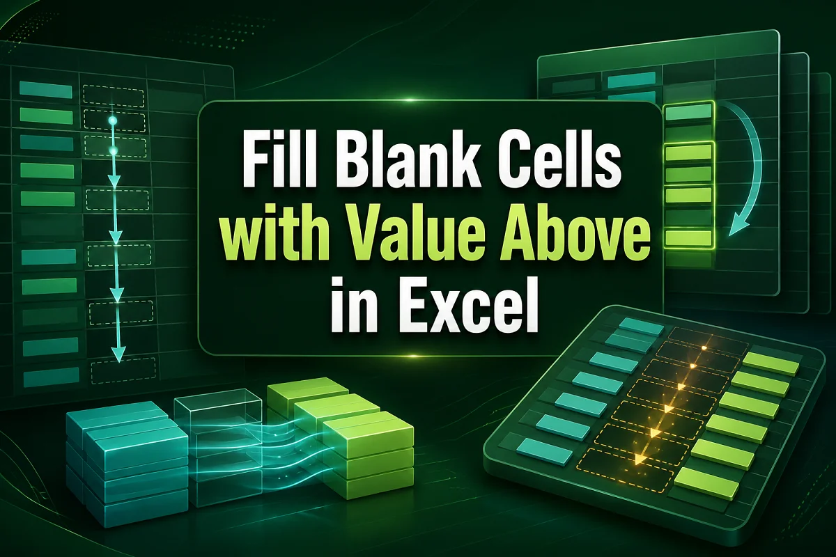 How to Fill Blank Cells with Value Above in Excel (4 Easy Tricks ...