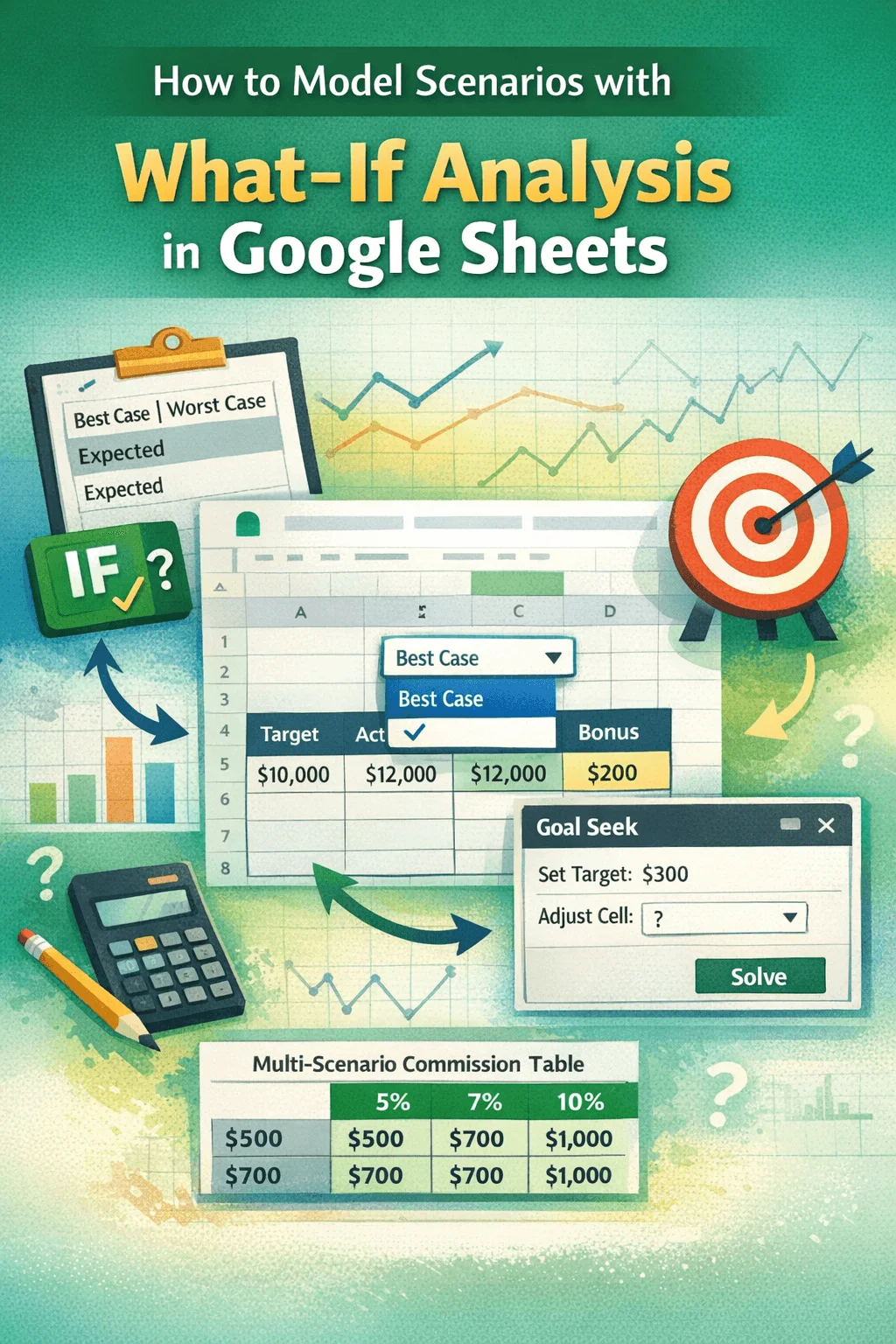 How to Model Scenarios with What-If Analysis in Google Sheets - Excel ...