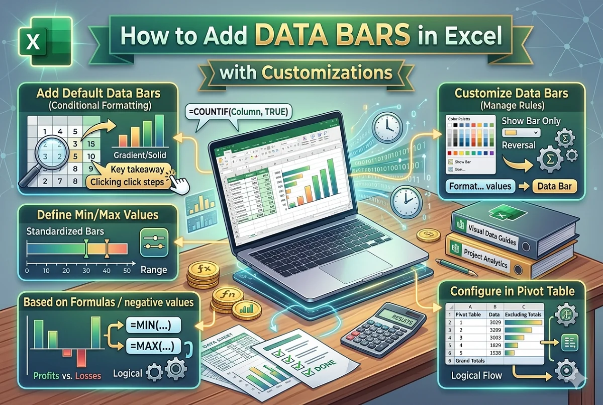 How to Add Data Bars in Excel (with Customizations) - Excel Insider