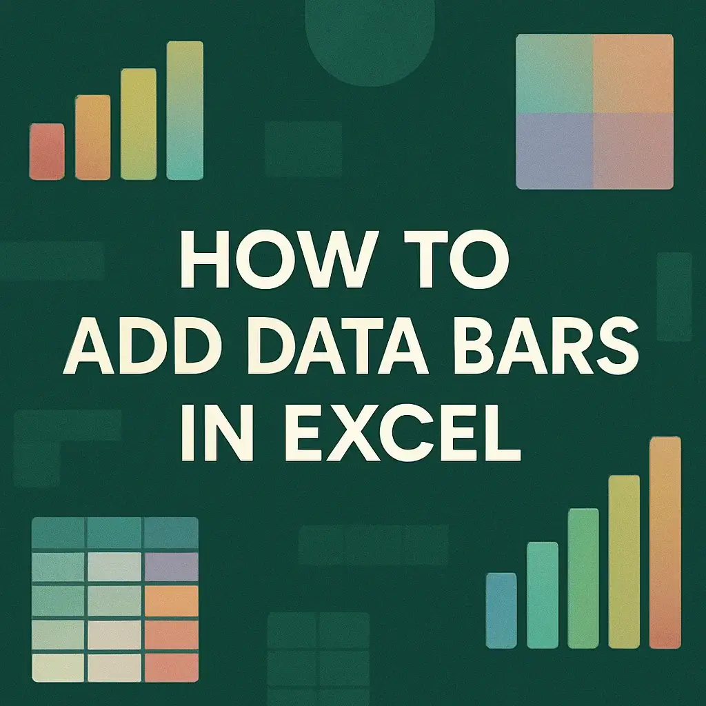 How To Add Data Bars In Excel With Customizations Excel Insider