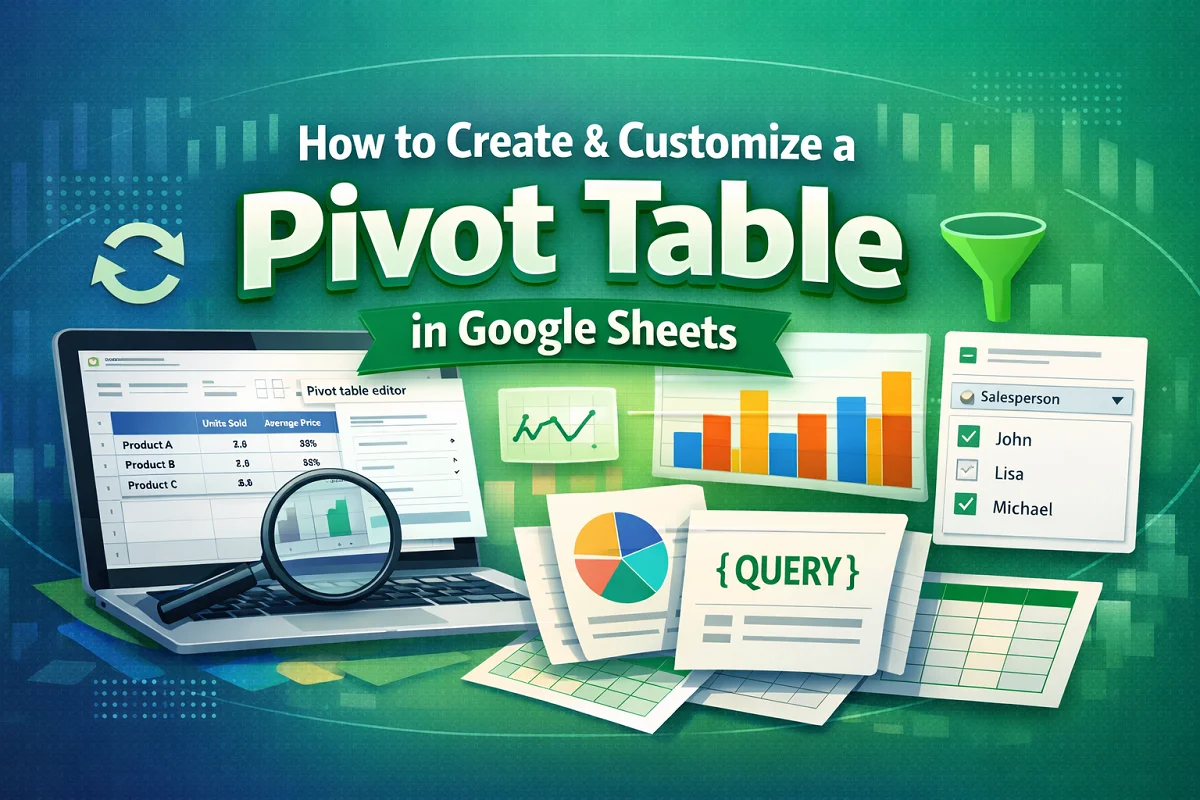 How to Create & Customize a Pivot Table in Google Sheets - Excel Insider