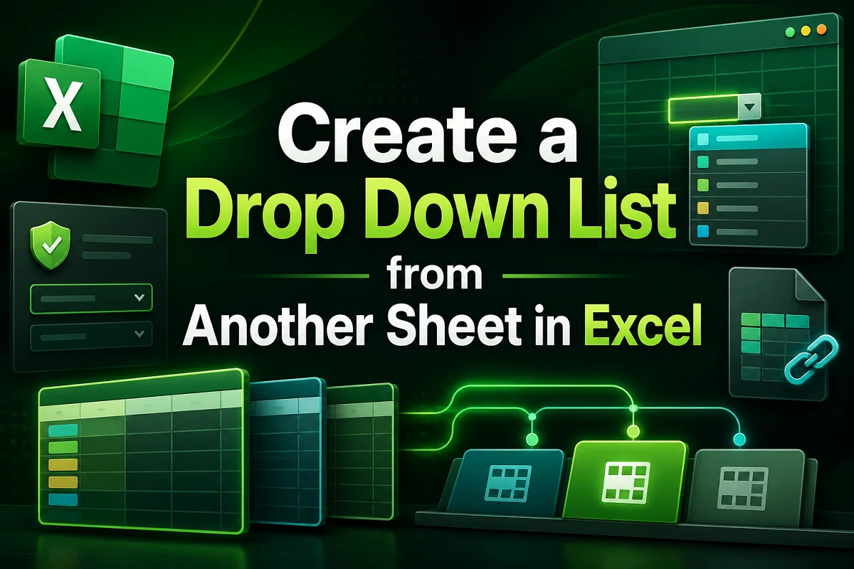 How to Create a Drop-Down List from Another Sheet in Excel - Excel Insider