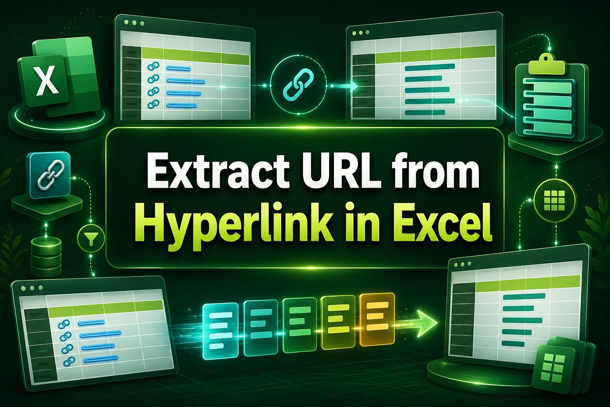 How to Extract URL from Hyperlink in Excel (3 Simple Ways) - Excel Insider