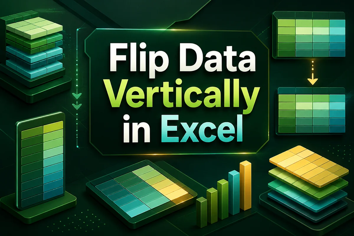 How to Flip Data Vertically in Excel (4 Quick Tricks) - Excel Insider