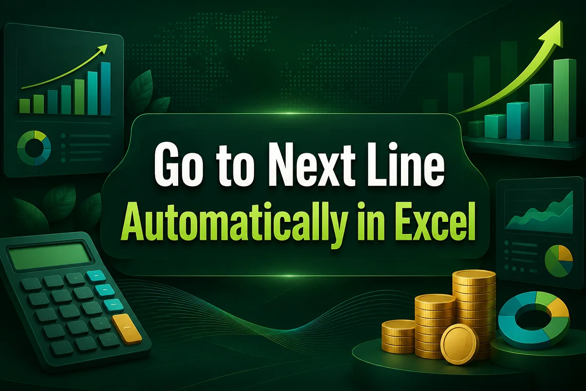 How to Make Excel Go to Next Line Automatically - Excel Insider
