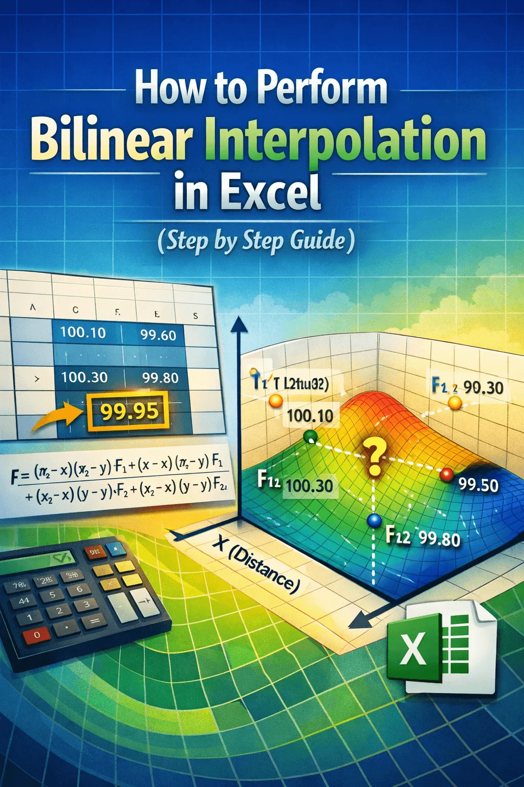 How to Perform Bilinear Interpolation in Excel (Step by Step Guide ...