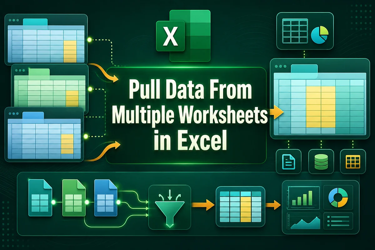 How to Pull Data From Multiple Worksheets in Excel (3 Methods) - Excel ...