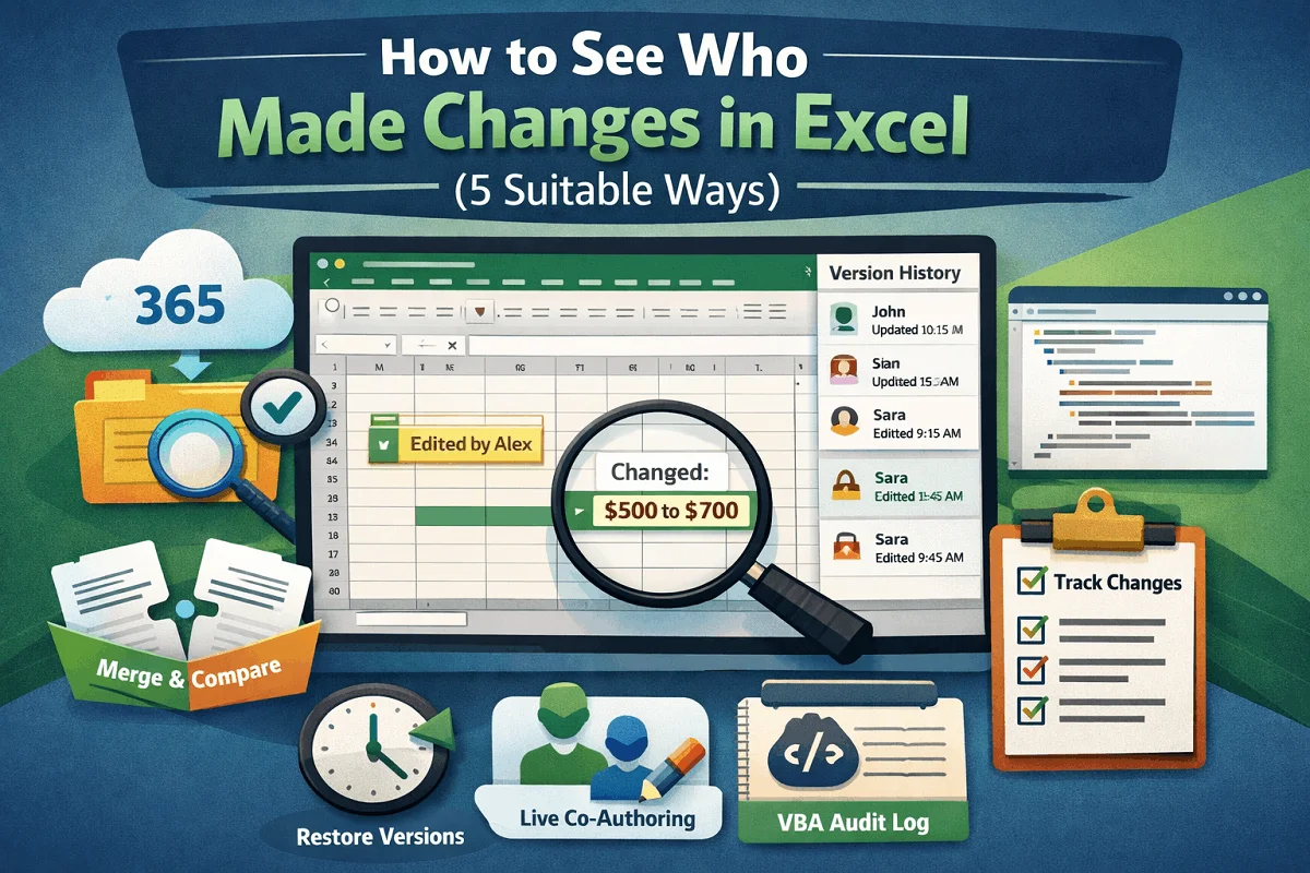 How to See Who Made Changes in Excel (5 Suitable Ways) - Excel Insider