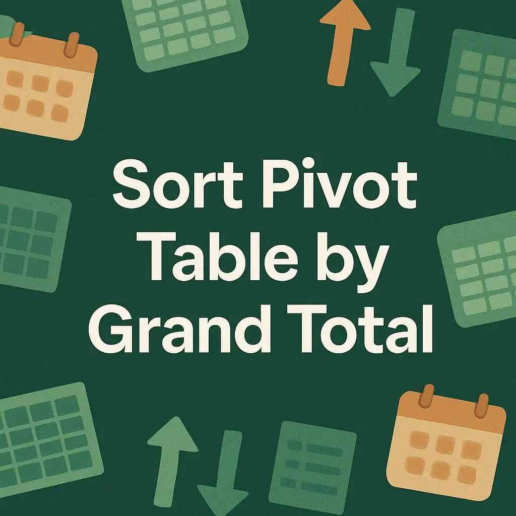 How to Sort Pivot Table by Grand Total (Including VBA) - Excel Insider