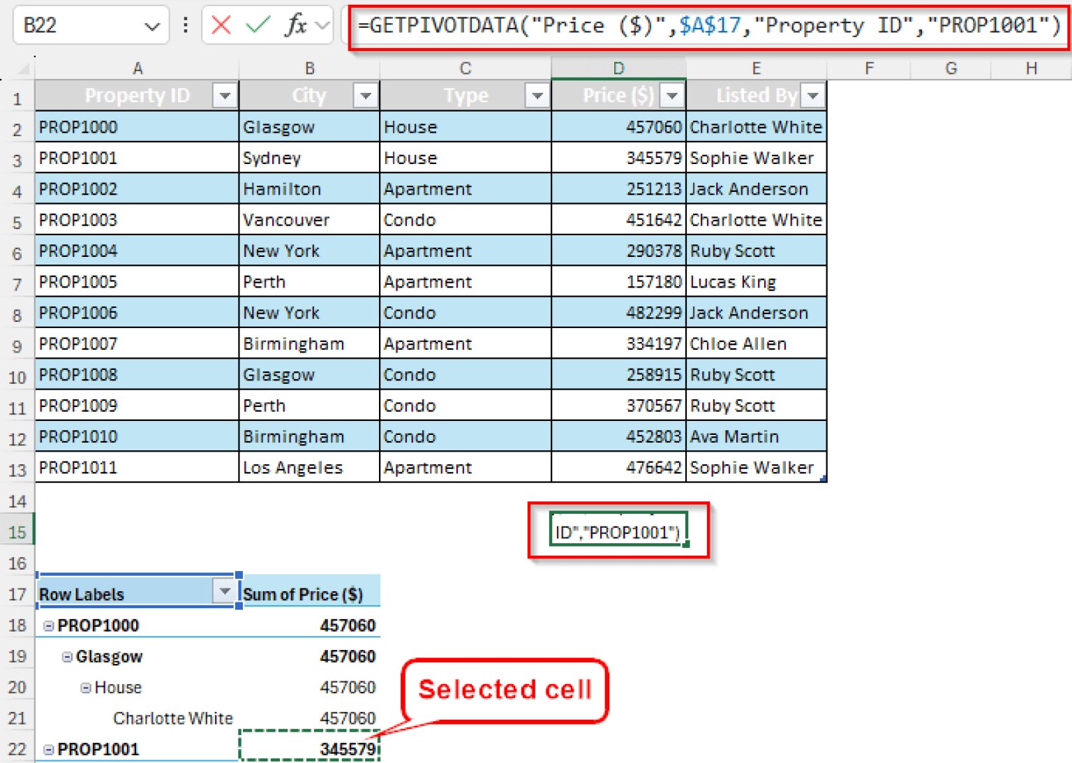 How to Use GETPIVOTDATA with Dynamic Referencing in Excel - Excel Insider