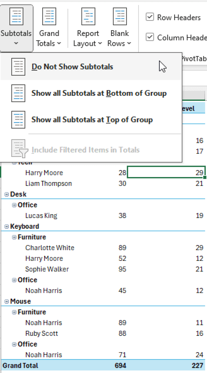 How to Change Pivot Table Layout in Excel (3 Suitable Options) - Excel Insider