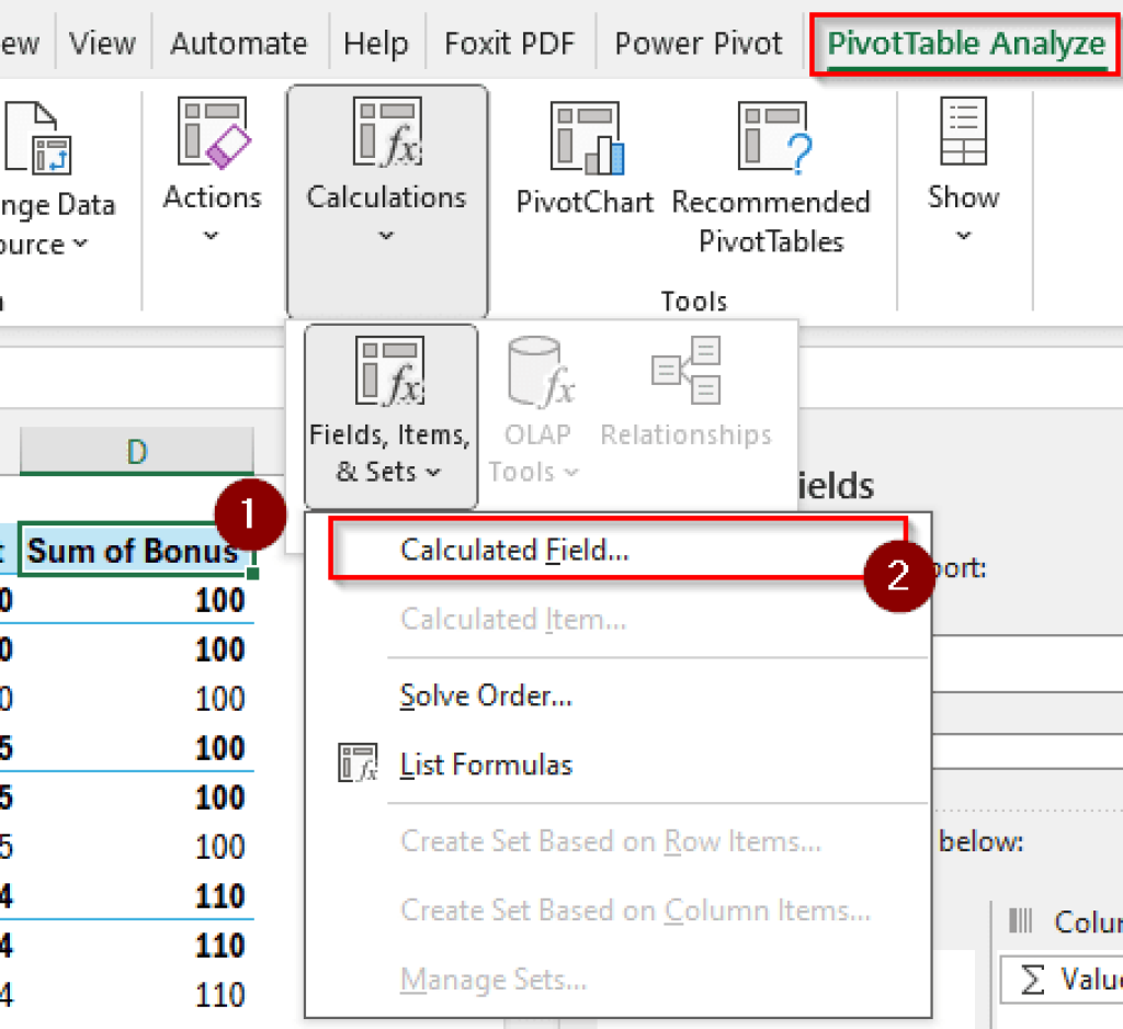 How to Delete Calculated Field in Excel Pivot Table (2 Methods) - Excel Insider