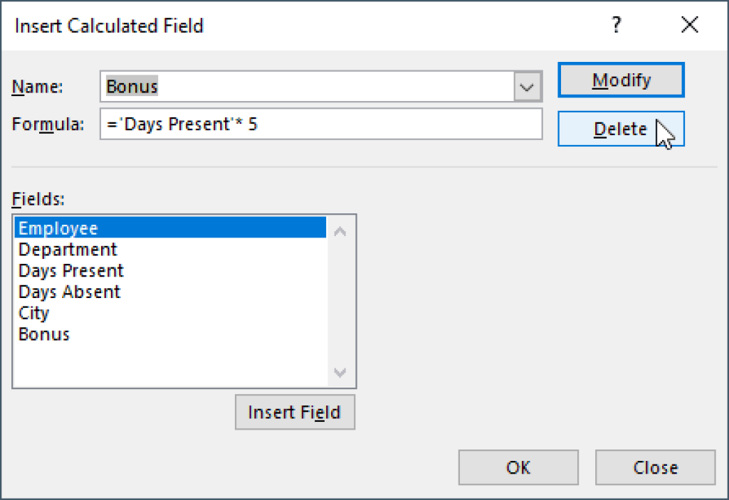 How to Delete Calculated Field in Excel Pivot Table (2 Methods) - Excel Insider