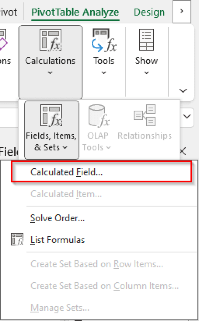 How to Edit a Calculated Field in Excel Pivot Table - Excel Insider