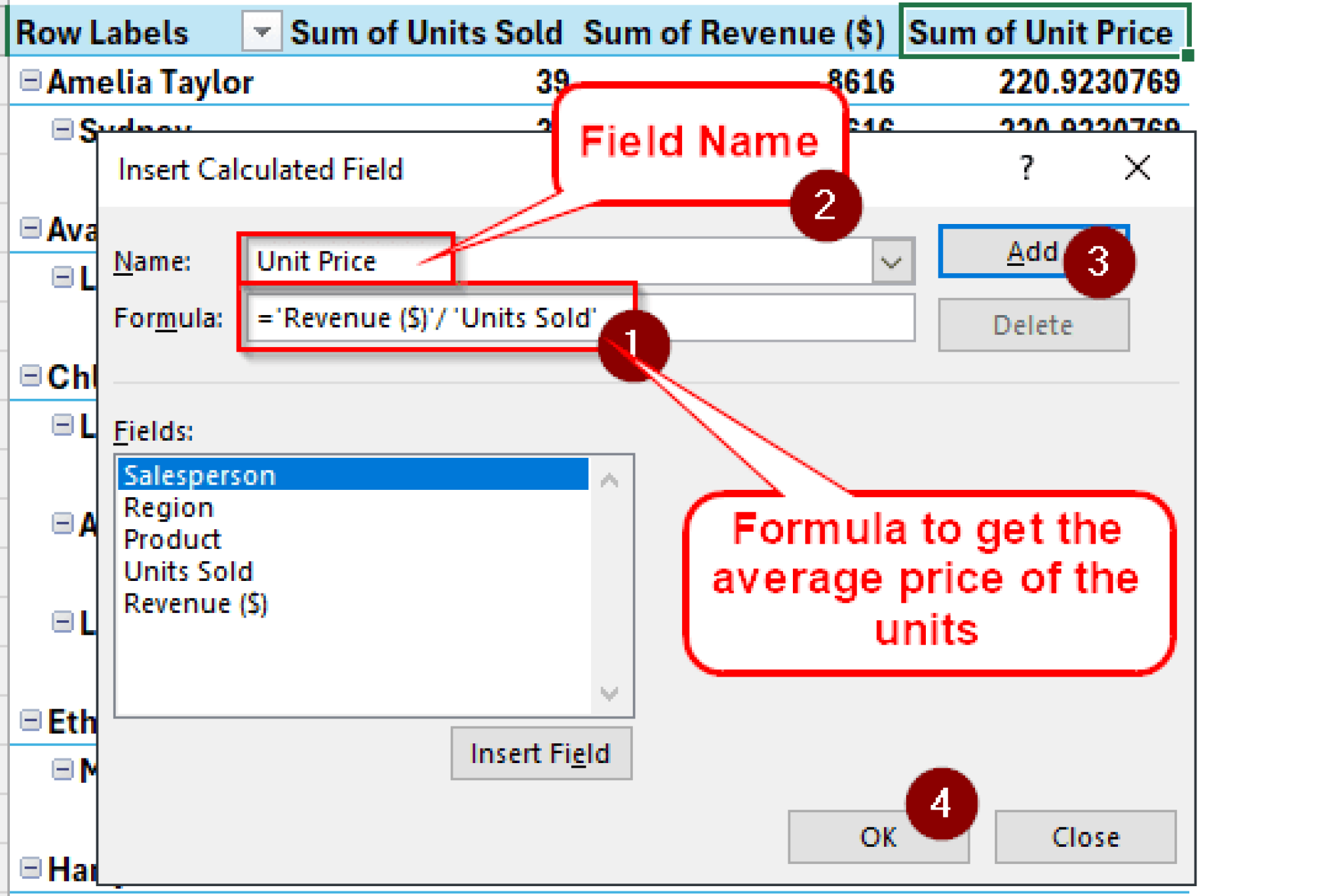 How To Edit A Calculated Field In Excel Pivot Table Excel Insider