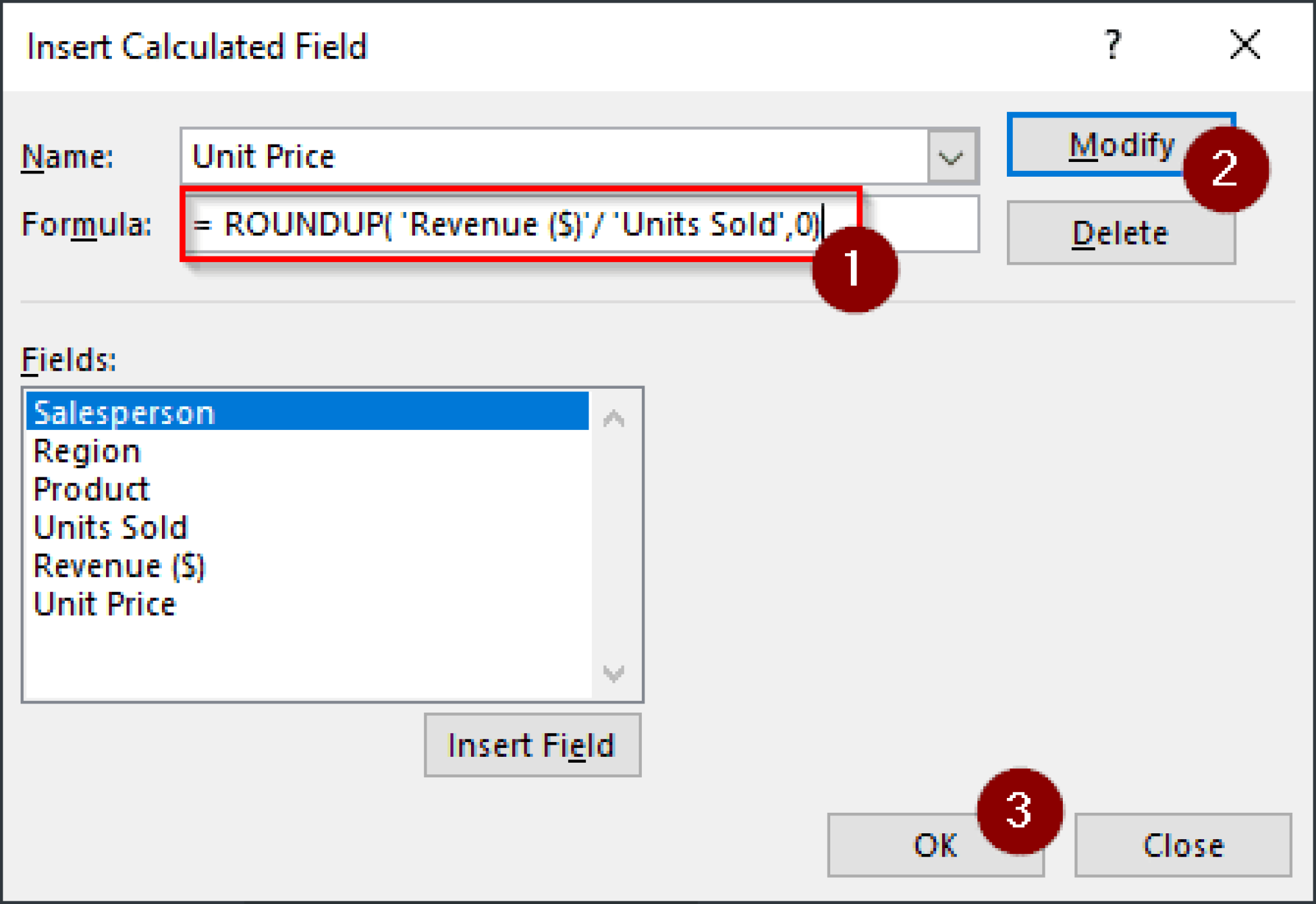 How to Edit a Calculated Field in Excel Pivot Table - Excel Insider
