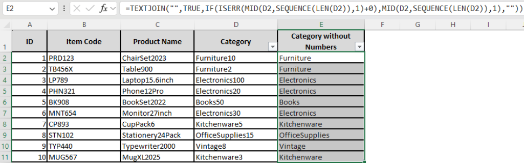 How to Remove Numbers from a Cell in Excel (10 Simple Ways) - Excel Insider