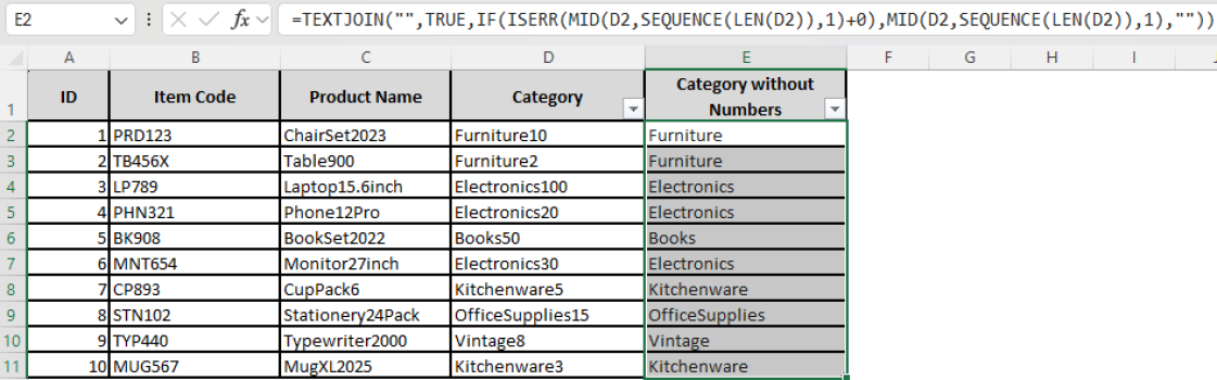How to Remove Numbers from a Cell in Excel (10 Simple Ways) - Excel Insider
