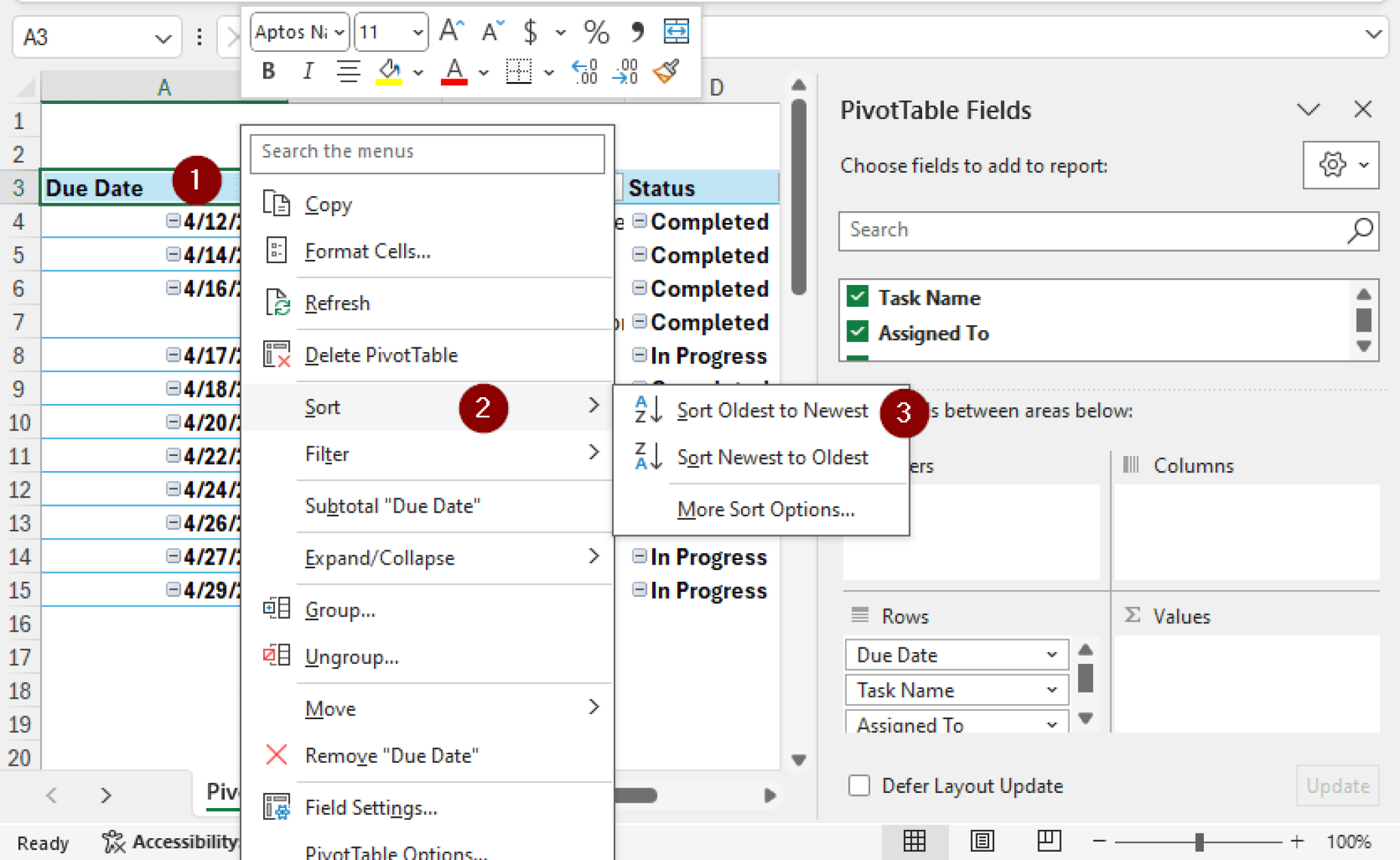 How To Sort Dates In A Pivot Table With Simple And Detailed Steps Excel Insider
