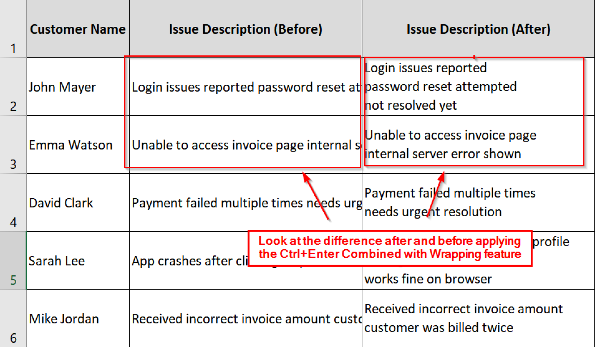 How to Make Excel Go to Next Line Automatically - Excel Insider