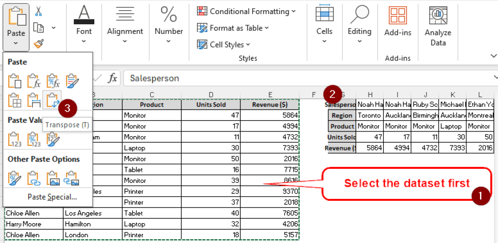 Transfer Pivot Table Row Labels in Separate Columns in Excel - Excel ...